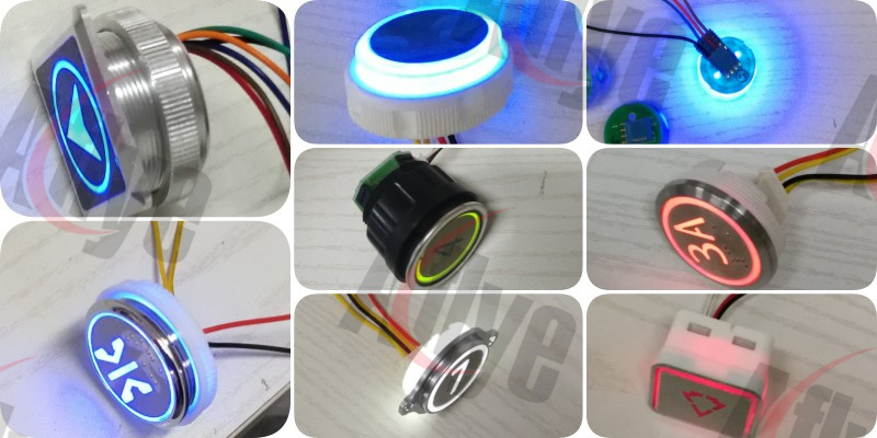 AK2026 Elevator Lift Parts Push Button 46*40*28mm